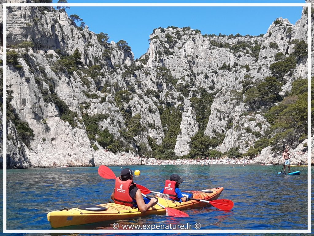 2020-07-11 Sortie kayak encadrée Calanques de Cassis, journée - ExpéNature